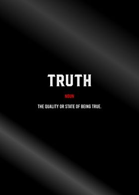 'truth definition' Poster by Bestselling Displate Poster | Displate