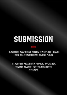 'submission definition art' Poster by Bestselling Displate Poster ...