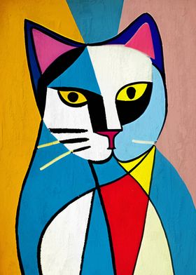 'Oscar Cat Poster' Poster by HyggeStudio | Displate