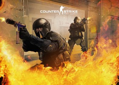 'Global Offensive Flames' Poster by Counter-Strike | Displate