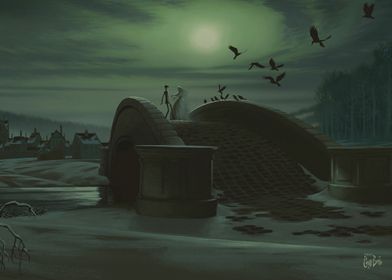 'On the Bridge' Poster by Corpse Bride | Displate