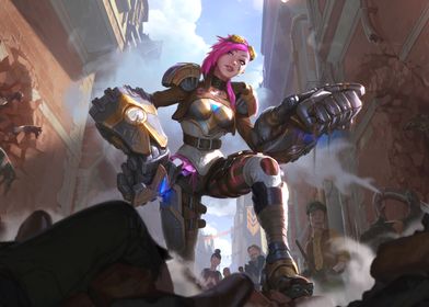 'Piltover Enforcer h' Poster by League of Legends | Displate