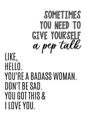 Pep Talk Sayings