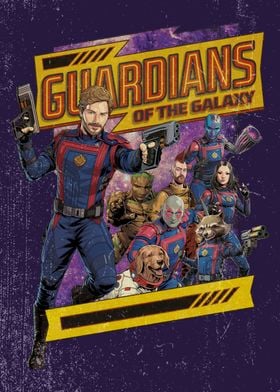 'GOTG badge' Poster by Marvel | Displate
