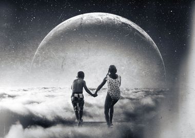 'Together ' Poster, picture, metal print, paint by seam less | Displate