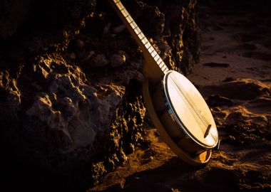 'Worm sun on Banjo' Poster, picture, metal print, paint by Ben Marhol ...