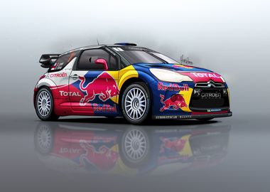 'Citroen DS3 WRC Artwork' Poster, picture, metal print, paint by Mário ...