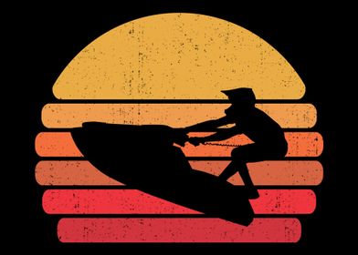 Stand Up Jet Ski Silhouette