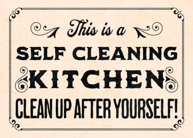 Please Clean Up After Yourself Kitchen Sign