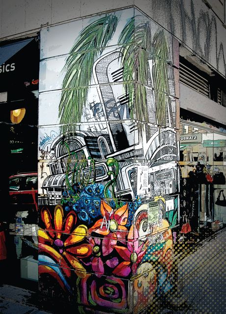 'Corner Wall Art Graffiti' Poster by Michael Taylor | Displate