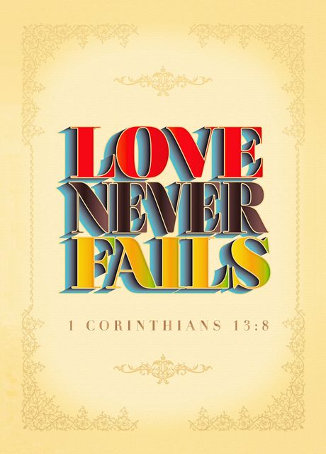 'Love Never Fails' Poster by Peter A Gross | Displate