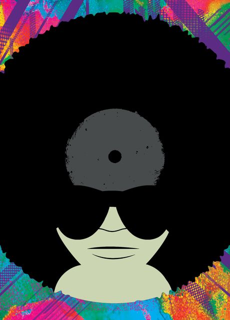 'Funky Vinyl Records!' Poster by Denis Marsili | Displate