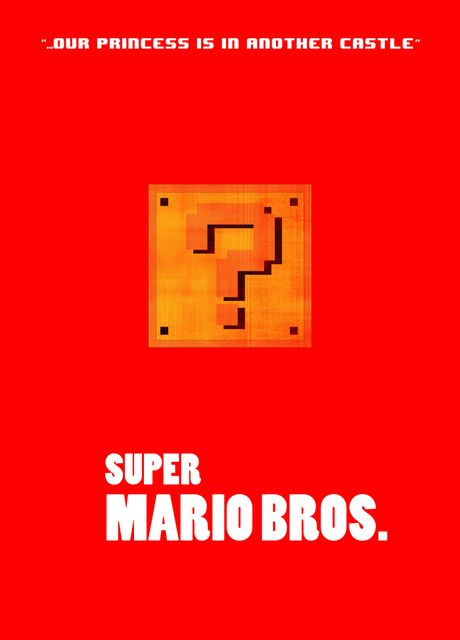 'Minimal Mario' Poster, picture, metal print, paint by hojjosh MC ...