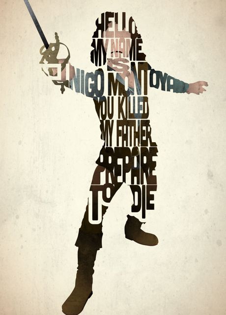 'Inigo Montoya - The Princess Bride.' Poster by DriveIn Prints | Displate