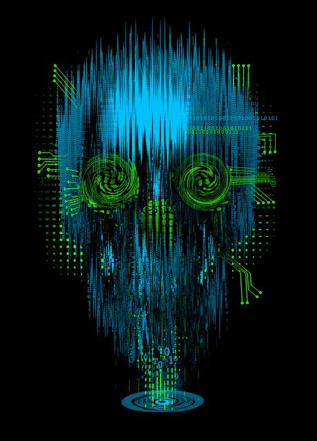 'Virtual Distortion' Poster by Naked Monkey | Displate