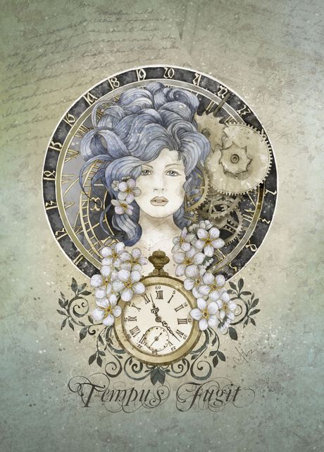 'Tempus Fugit' Poster by Marine Loup | Displate