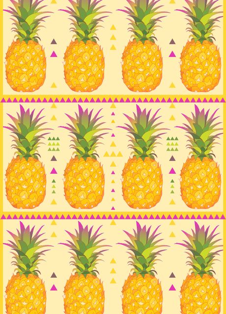 'Pineapples' Poster by Orna Artzi | Displate