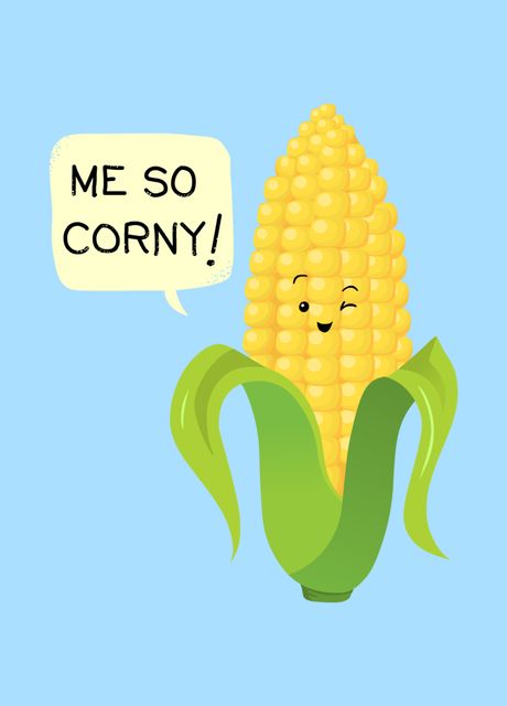 'So Corny!' Poster by Ana Villanueva | Displate