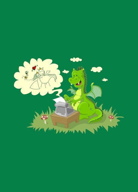 'Dragon's Tale' Poster by Ana Villanueva | Displate