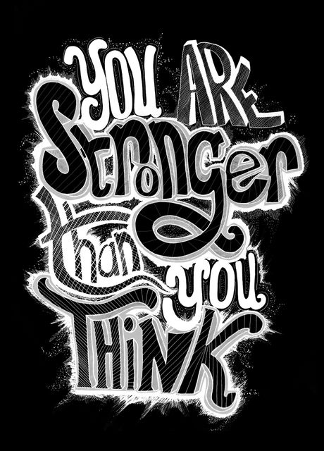 'You are stronger than you think' Poster by Steve Wade | Displate