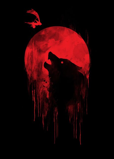 'wolf hunting.' Poster, picture, metal print, paint by Steven Toang ...
