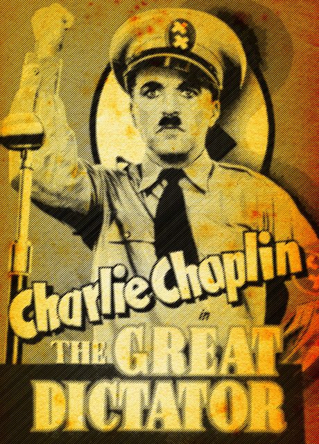 'Charlie Chaplins Great Dictator' Poster by Alessandro Passerini | Displate