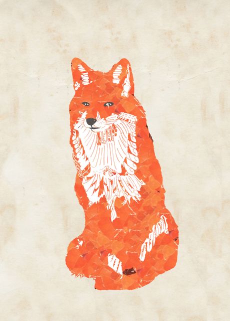 'Red Fox' Poster by Crafty Cat Illustrations | Displate