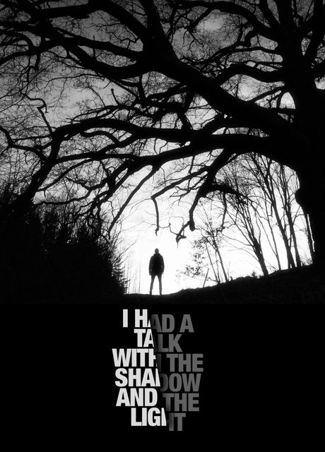 'I had a talk with the shadow and the light' Poster by Thomas Kjellberg ...