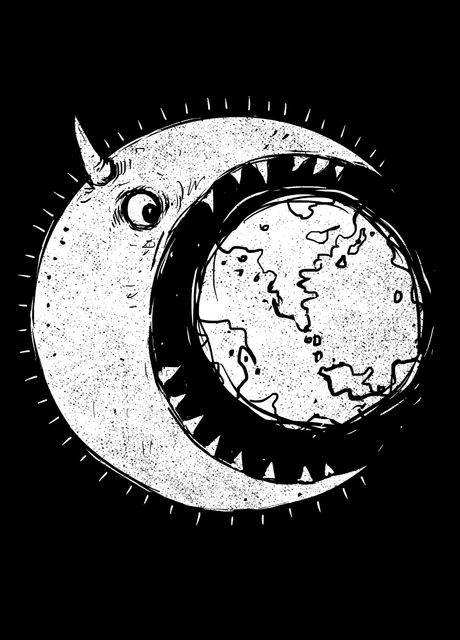 'MoonSter' Poster, picture, metal print, paint by Tofan barmalisi ...