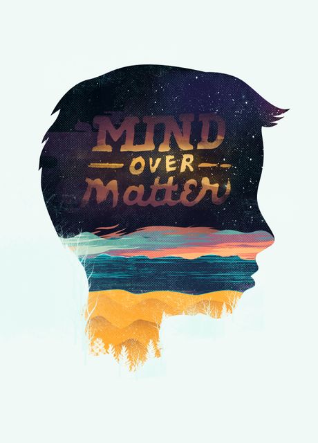'Mind Over Matter' Poster by Dan Fajardo | Displate