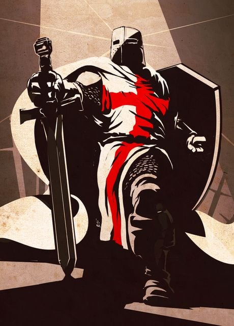 'The Crusader' Poster by Eden Design | Displate