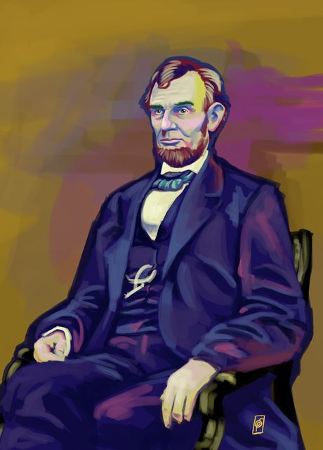 'Abe' Poster by rob art | illustration | Displate