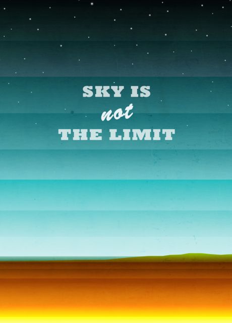 'Sky is not the limit' Poster by eDrawings 38 | Displate