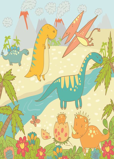 'Dinosaur World' Poster, picture, metal print, paint by Petit Griffin ...