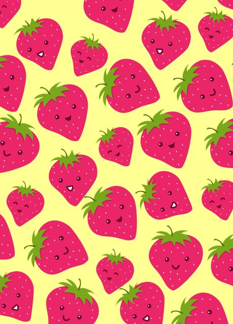 'Strawberries Fun Forever' Poster by Ana Villanueva | Displate