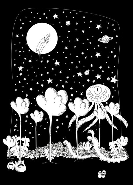 'A very creative monsters w' Poster by Noel delMar | Displate