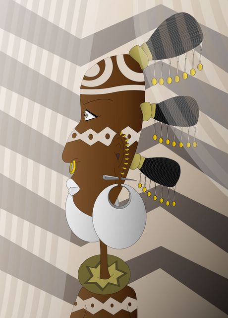 'Native woman' Poster by Noel delMar | Displate