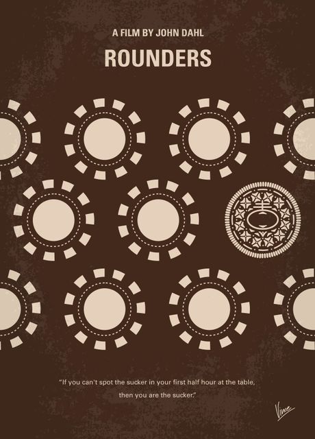 'No503 My Rounders minimal movie poster A young man is ... ' Poster by ...
