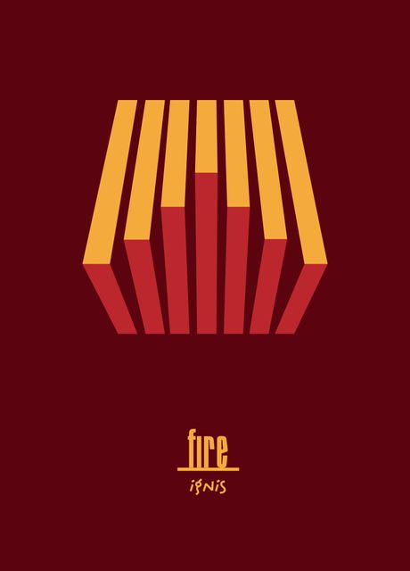 'Fire (ignis) element' Poster by Noel delMar | Displate