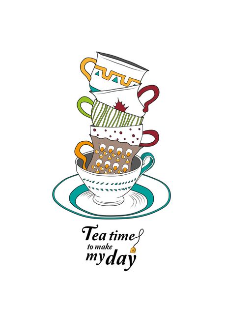 'Tea time!' Poster by Noel delMar | Displate