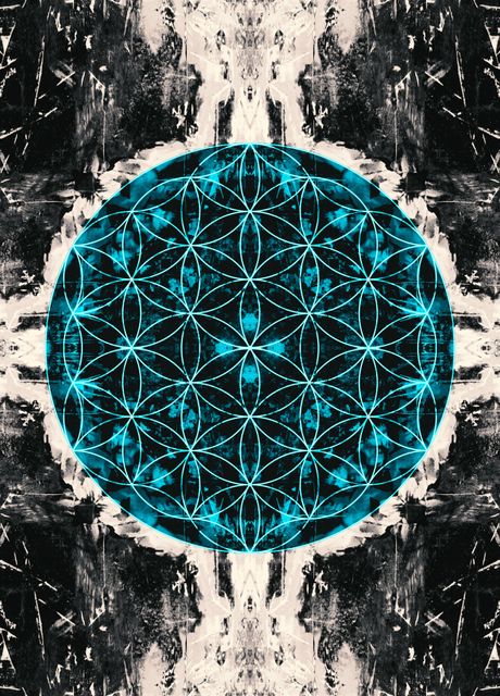 'flower of life 16/4b' Poster by Filippo B | Displate