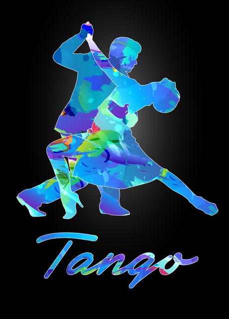 'Tango with colors' Poster by Cornel Vlad | Displate