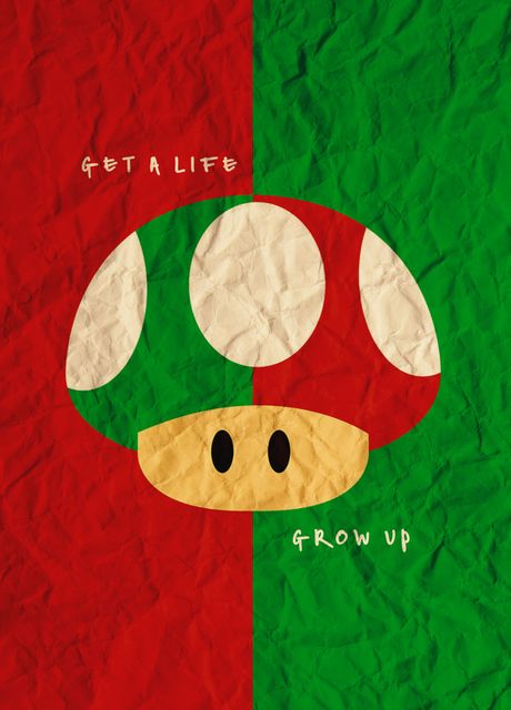 'Mario inspired' Poster by Kayla Ren | Displate