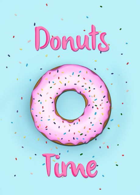 'Donuts Time! ' Poster by Alexandra Tirado | Displate