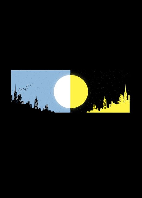 'Moon and sun' Poster by Tofan barmalisi | Displate