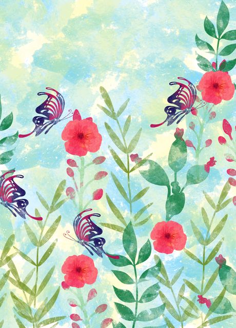'watercolor floral ' Poster by Amir Faysal | Displate