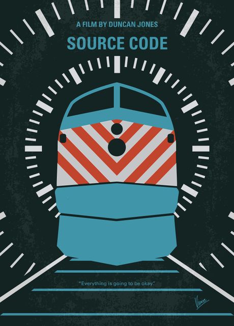 'No685 My Source Code minimal movie poster A soldier wa ... ' Poster by ...