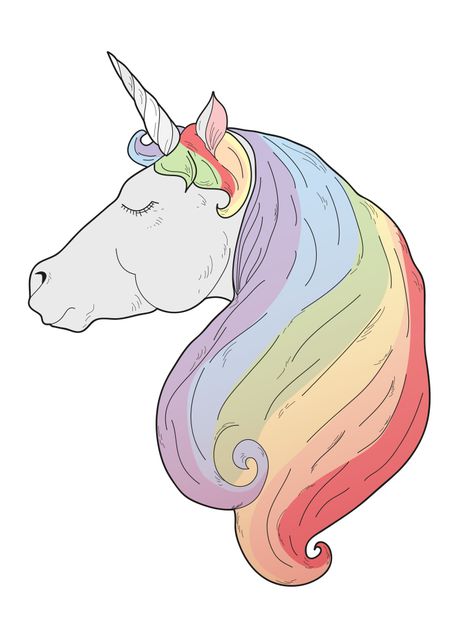 'Unicorn Rainbow' Poster by Noel delMar | Displate