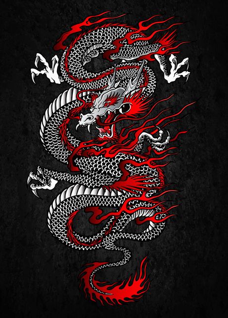 'Asian Dragon' Poster, picture, metal print, paint by Cornel Vlad ...