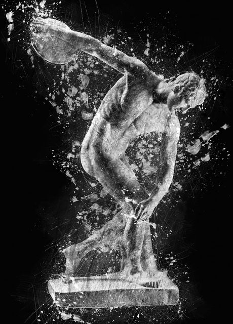 'Discobolus - Discus Thrower' Poster by Cornel Vlad | Displate